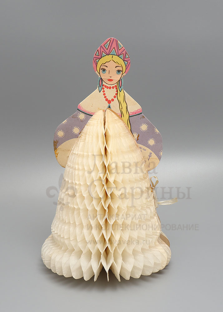 Купить объемную ёлочную игрушку, новогоднее украшение «Девушка в ...