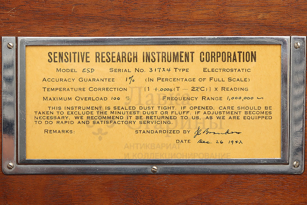 Купить винтажный электростатический вольтметр, США, Нью Йорк, Sensitive ...